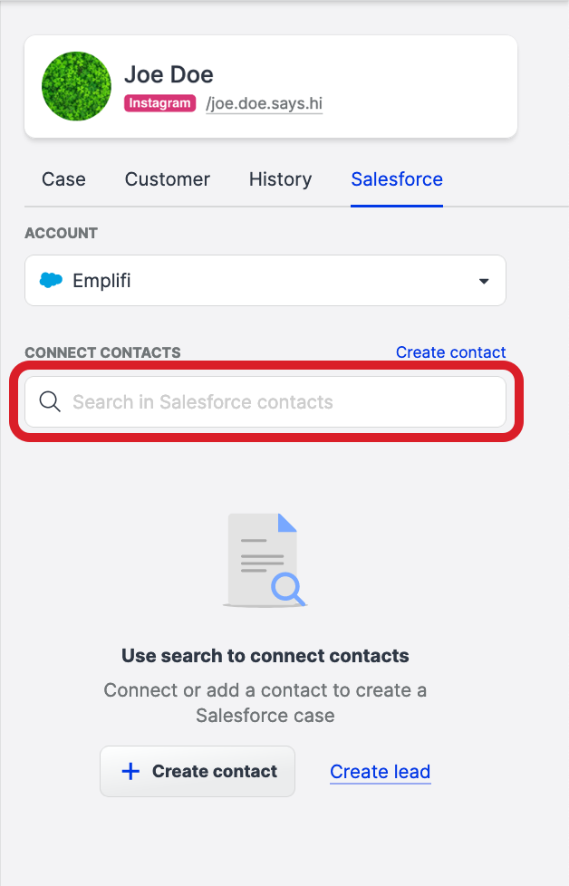 Link Care and Salesforce Contacts