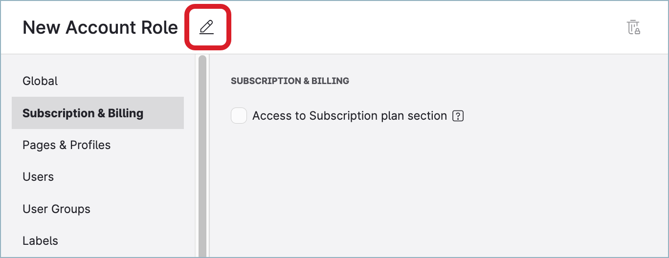 Account Roles