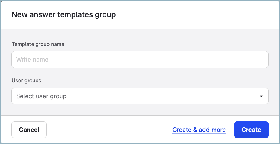 Set Up Answer Templates for Care