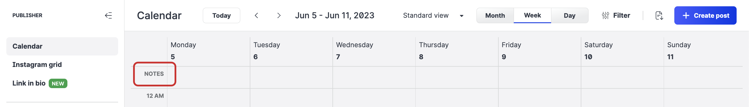 Add Notes to Your Campaigns in Calendar