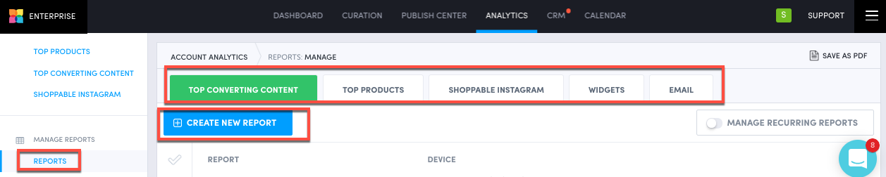Custom Analytics Reports