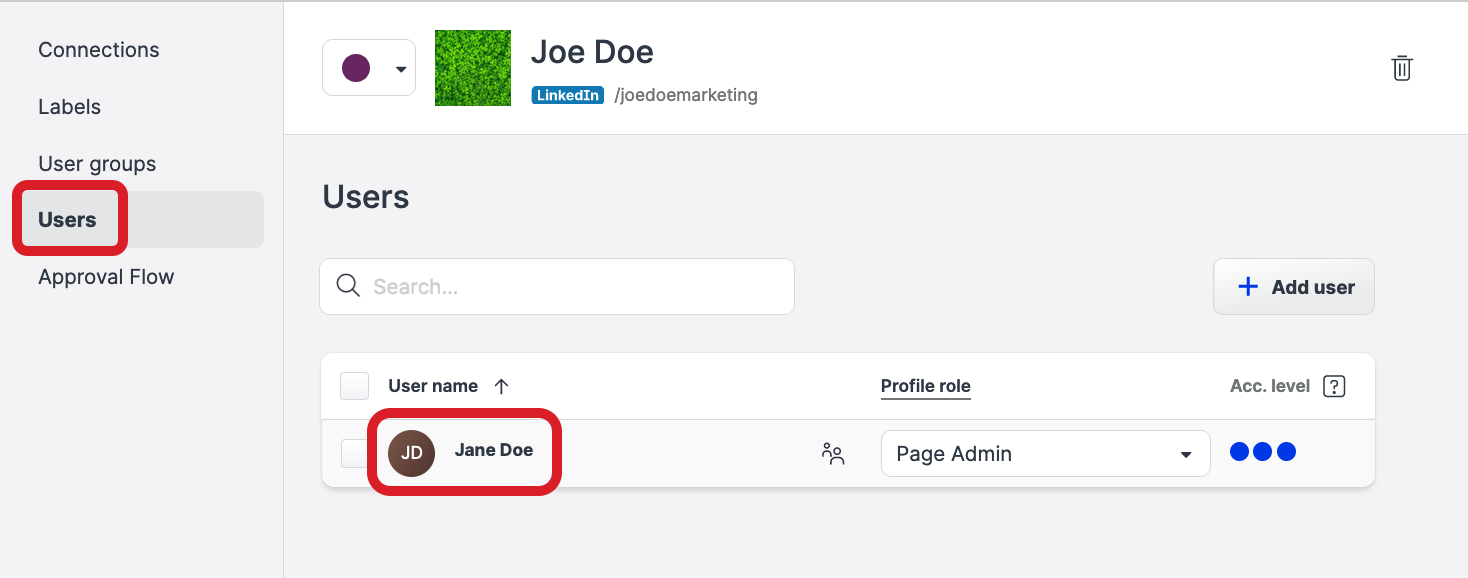 Set Up Visibility of a Profile