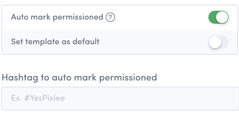 Permission Request Templates