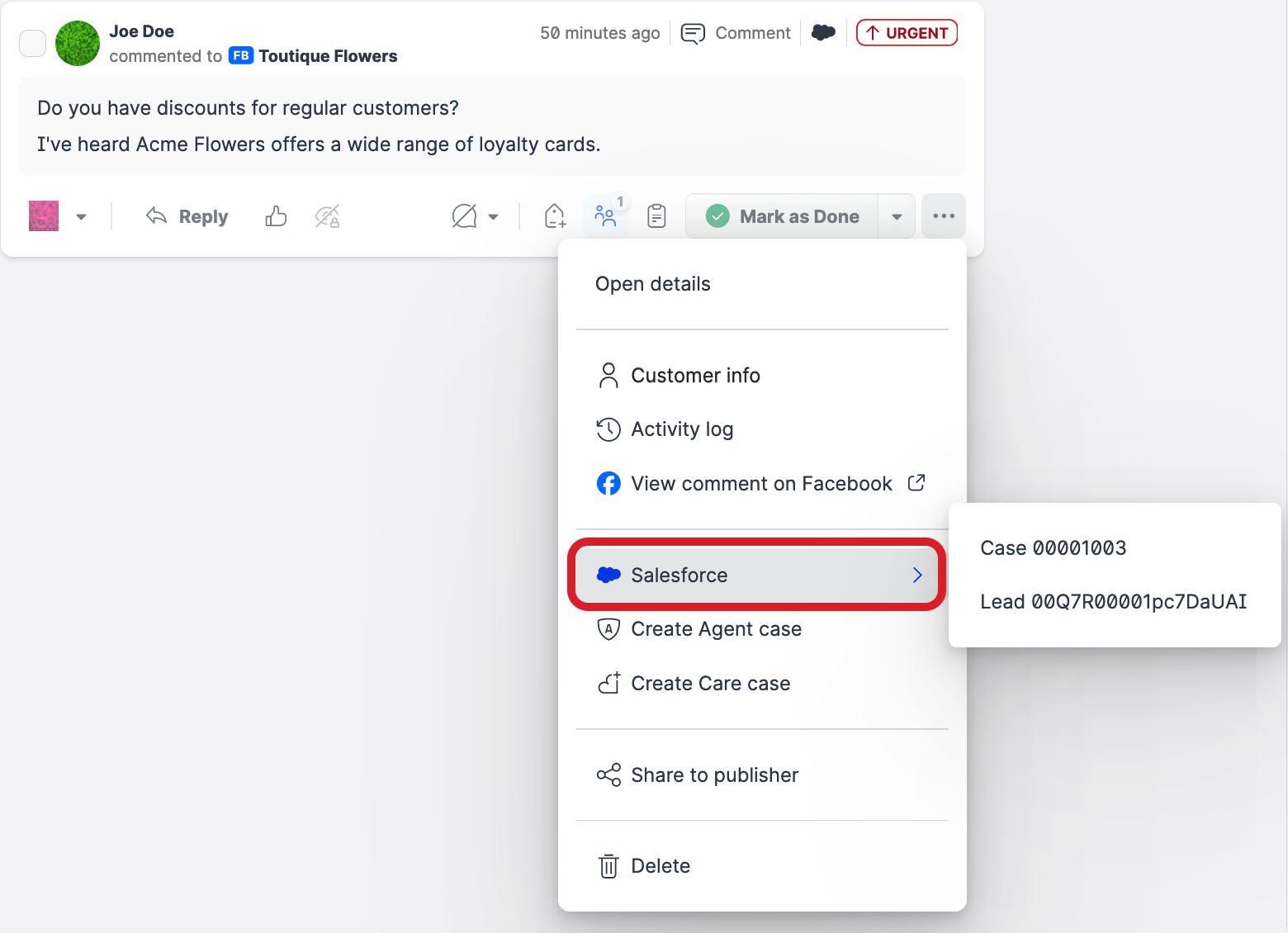 Create a Salesforce Case or Lead from Community