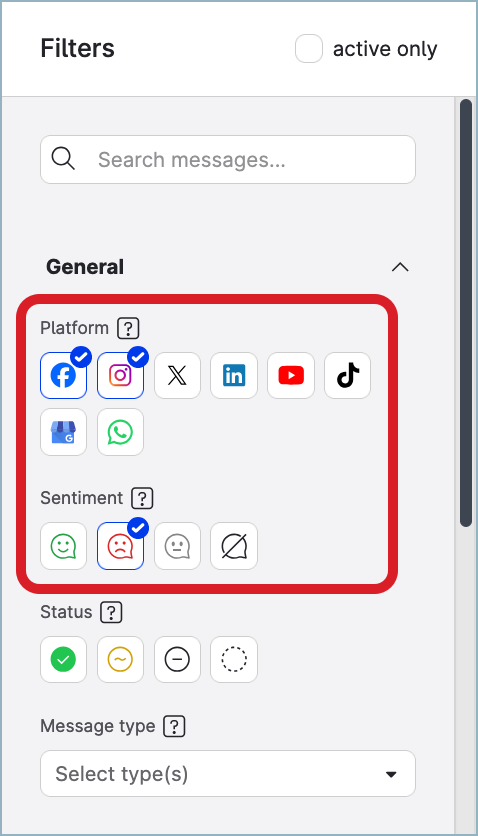 Set Up Filters in Community Feeds