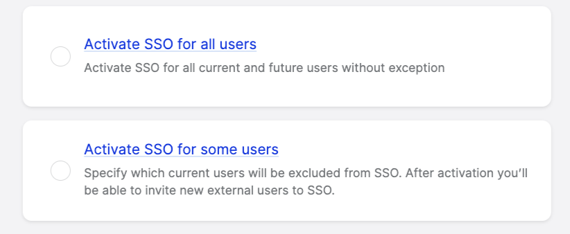 Single Sign-on (SSO)