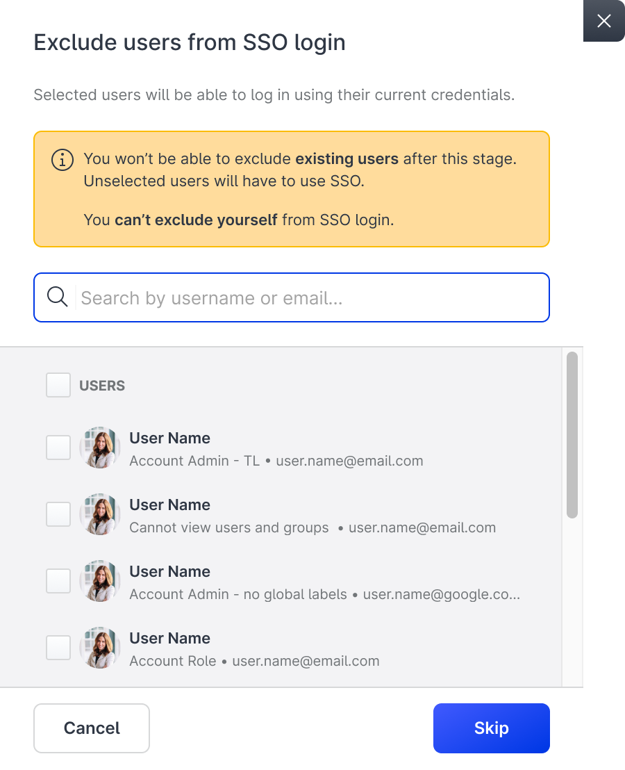 Single Sign-on (SSO)