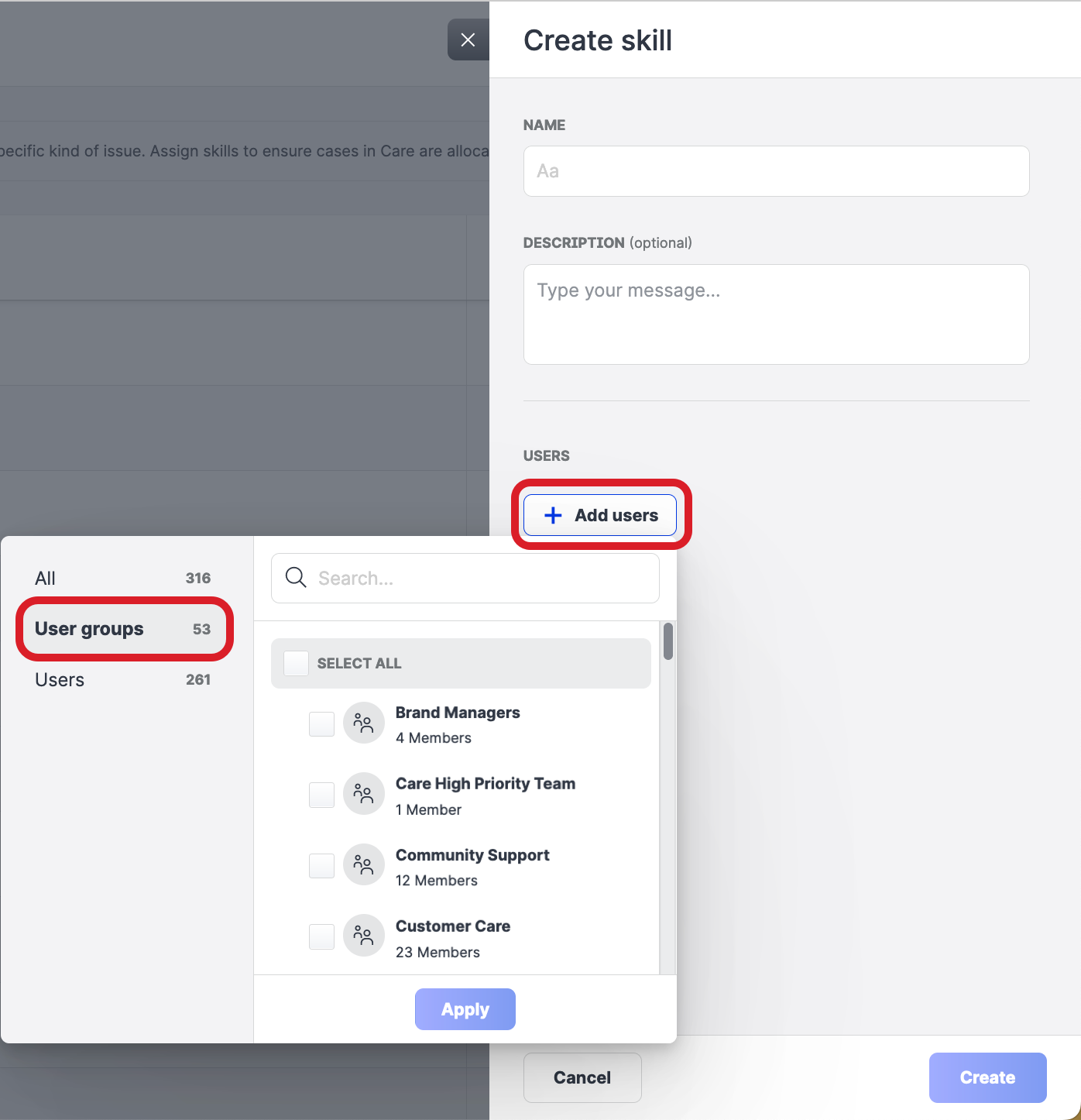 Use User Groups to Efficiently Manage Care Users