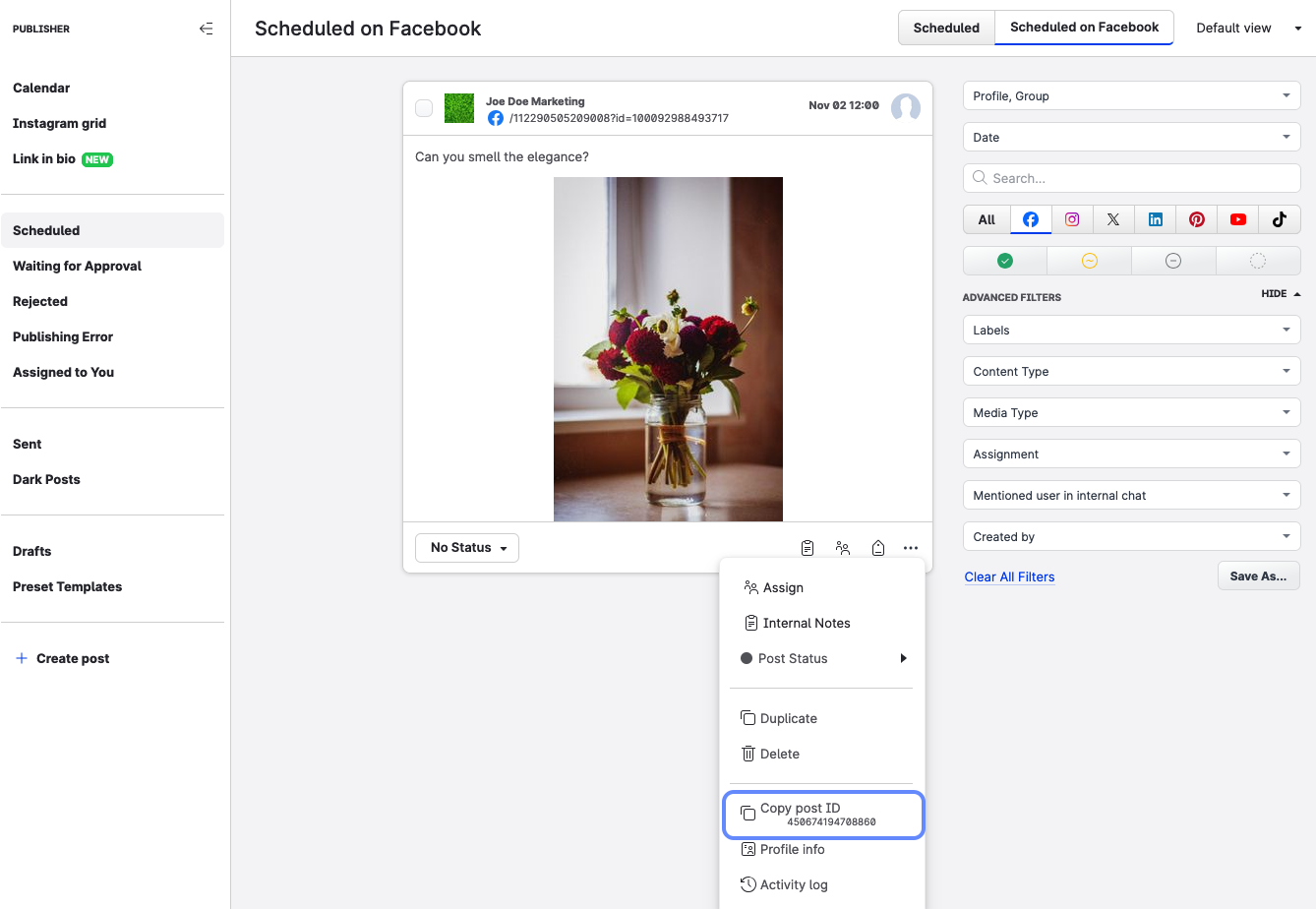 Scheduling Options